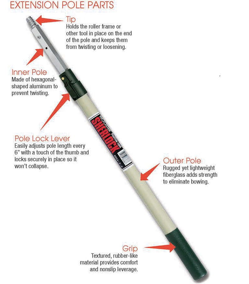 Wooster Sherlock Extension Poles SouthPointe Paint Decor